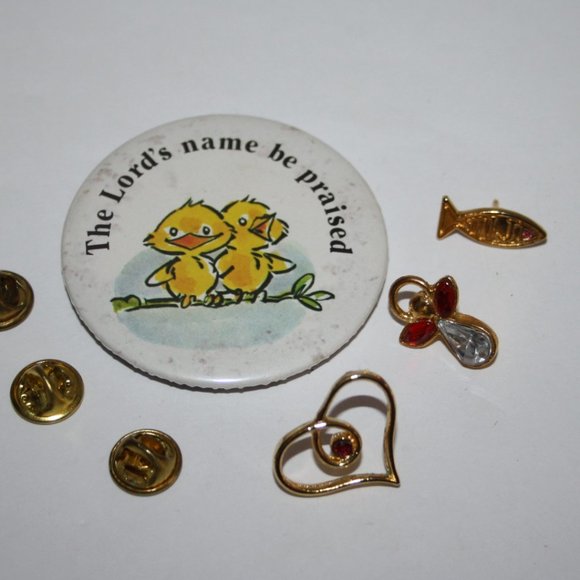 Vintage | Jewelry | Vintage Religious Pin Lot Of 4 | Poshmark